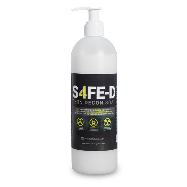 S4FE-D™ CBRN Decon Liquid Soap - 16 fl.oz. – S4FE-D CBRN Decon