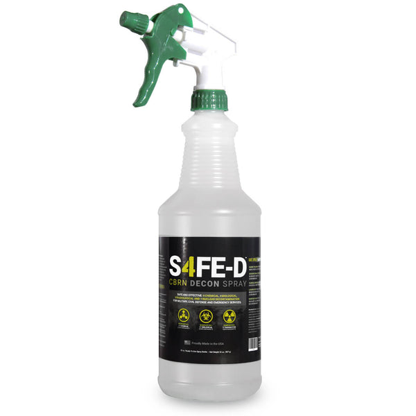 S4FE-D™ CBRN Decon Spray - 32 oz. – S4FE-D CBRN Decon